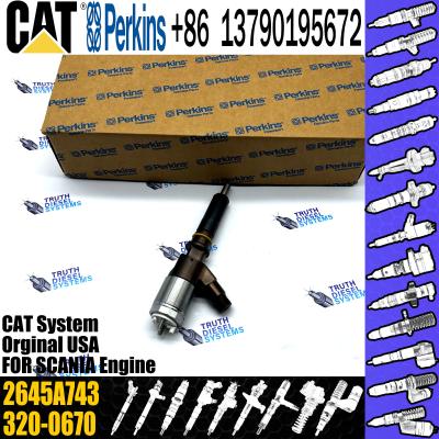 China Inyector diesel de tren común 10R-7938 2645A743 para la Caterpillar CAT E320D E323D C6.6 en venta