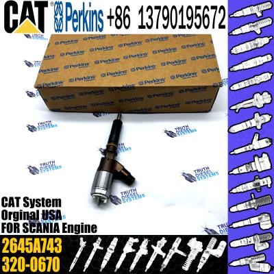 Cina Iniettore diesel Common Rail 10R-7938 2645A743 per la Caterpillar CAT E320D E323D C6.6 in vendita