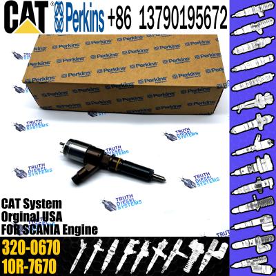 China Conjunto de inyector de combustible diesel Common Rail 10R-7670 320-0670 para el motor C4.2/C6.4 C-aterpillar en venta