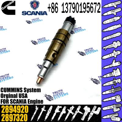 China Inyector de combustible de ferrocarril común 2897320 2872405 2086663 2894920 Motor diésel para SCANIA en venta