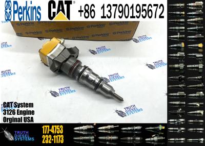 China Inyector de combustible nuevo y original, montaje, piezas del motor Cat 3126 inyector de gato 2321173 232-1173 para el motor diesel CAT 3408 3412 E en venta