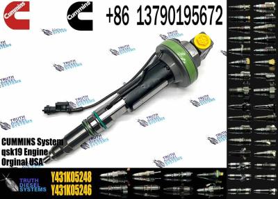 China Inyector de combustible diesel de tren común Y431K05246 4089972 para Cummins QSK19 QSK38 QSK60 en venta