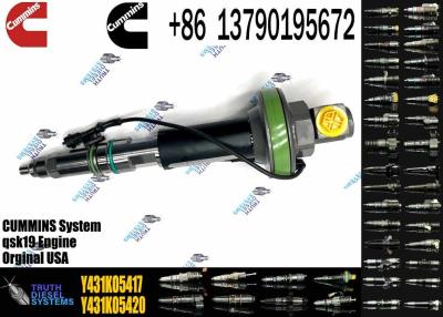 China Inyector de combustible de tren común Y431KO5205 Y431KO5417 Y431KO5393 para excavadora QSK19 Y431KO5199 8QSK50 QSK60 en venta
