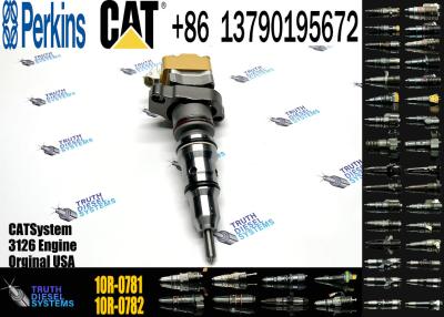 China CAT Mechanische motoronderdelen Dieselinjector 10R-0781 10R-0782 10R-9237 Voor Caterpillar 3162 3162B Brandstofinjector Te koop