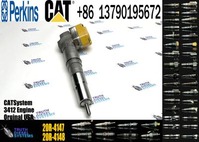 China Common Rail injector 191-3005 198-4752 198-6877 20R-4147 Motoronderdelen Brandstofinjectoren voor CAT Caterpillar 3412 motor Te koop