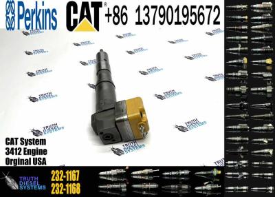China Nuevo inyector de combustible diesel de tren común 232-1166 232-1167 20R-5392 232-1168 Partes del motor para CAT Caterpillar 3412 en venta