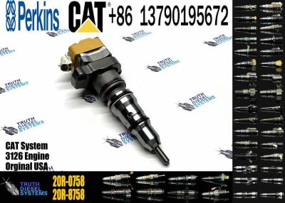 China Hot Sale New 3412E for Cat Reman Fuel Injector 20R-0758 20R0758 Aftermarket Engine Spare Parts for sale