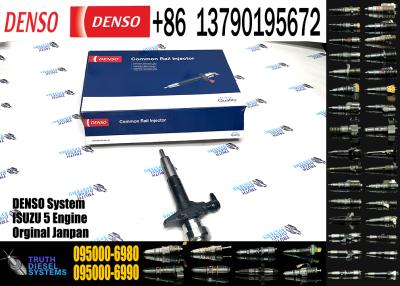 China Genuine 4JJ1 Engine 095000-6980 0950006980 Common Rail Fuel Injector Injector Assy for DENSO Isuzu Excavator Fuel Injector for sale