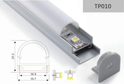 China Clipless 3-Part Aluminium LED Profile Domed (TP010) for sale