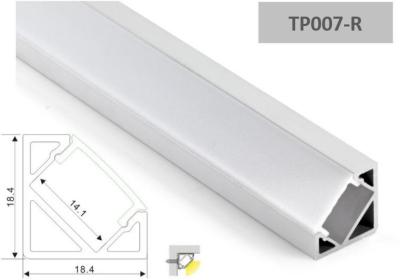 China Corner Profile LED Mounting Channel with Flat Diffuser (TP007-R) for sale