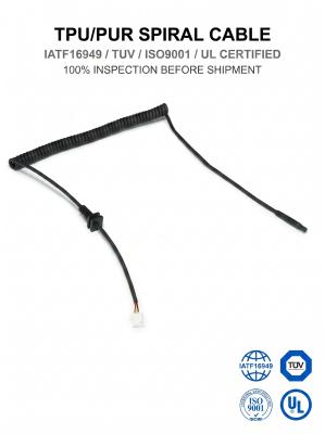 China TPU/PUR Coiled Cable for sale