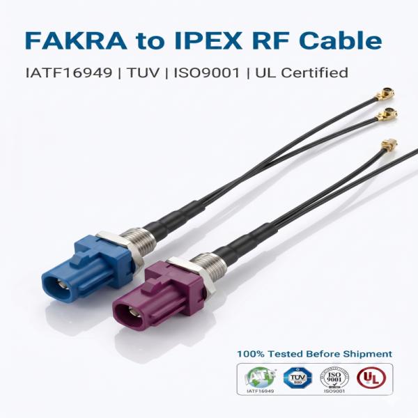 Quality FAKRA to IPEX RF Communication Cable for sale