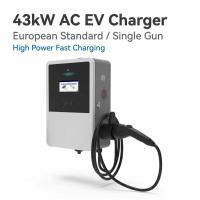 Quality Wall-Mounted EU Standard Single Gun 7 kW/11 kW/22 kW AC Charging Station for sale