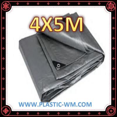 China lona polivinílica de la lona plástica impermeable color plata de los 4x5M &4X6M Sheet en venta