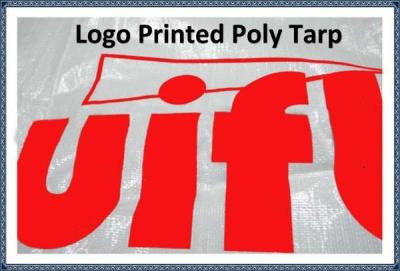 China Custome  Logo Printed Tarpaulin  Printed Logo Tarp for outdoor Use for sale