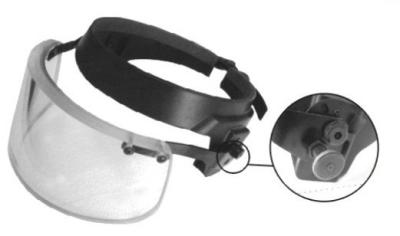China Ballistic visor (IIIA)/ bullet proof face shield / police equipmnt BPH06 for sale