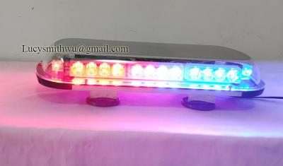 China High power magnetic 24V amber blue Led mini lightbar, Emergency LED strobe warning Waterproof light bar STM-830 for sale