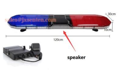 China Lightbar with speaker  3W Led warning lightbar , LYSBJELKE LED，Barra de Luces para Patrulla，barra sinalizadora ST9200 for sale