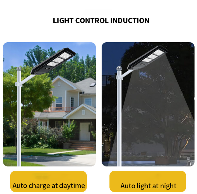 Integrated solar street light with ABS shell and polycrystalline solar panel