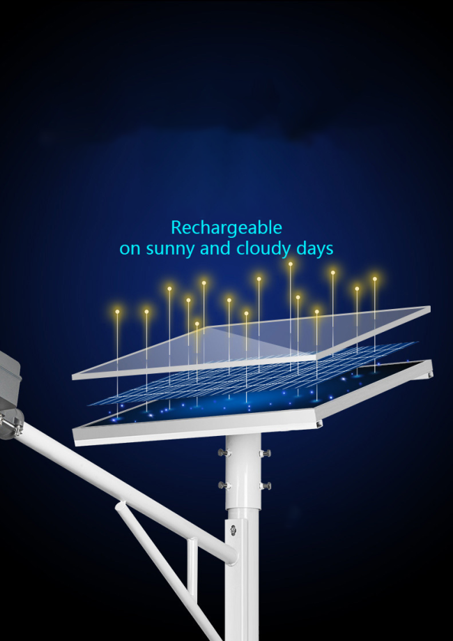 Solar street light with smart control features