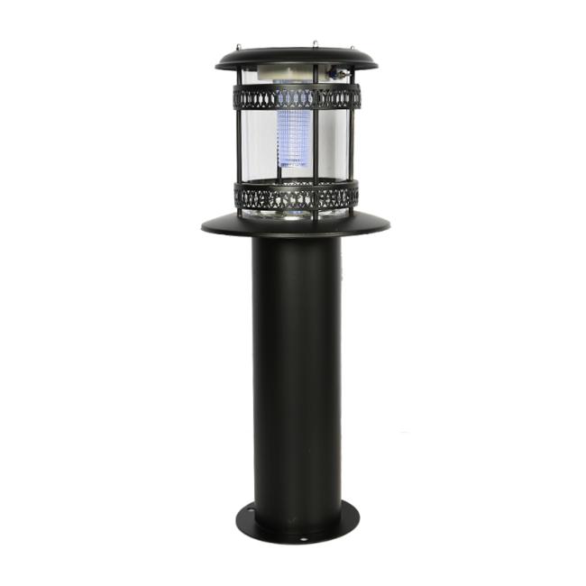 Stainless steel solar lawn light with clear lampshade