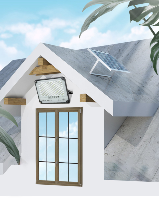 Lithium battery component of solar flood light