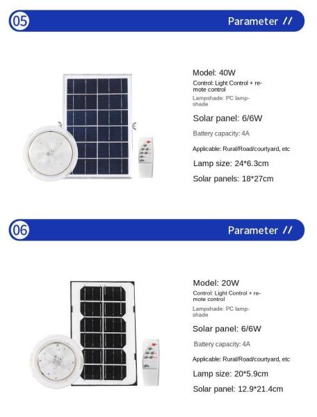 Quality Multiple Modern Round Interior LED Solar Ceiling Light IP65 For Home Office Use for sale