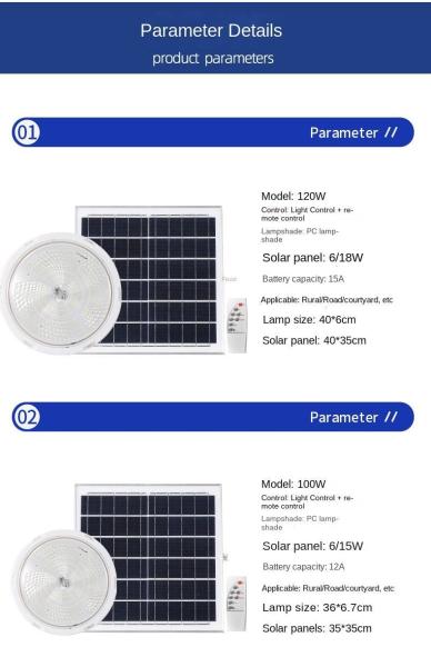 Quality Multiple Modern Round Interior LED Solar Ceiling Light IP65 For Home Office Use for sale