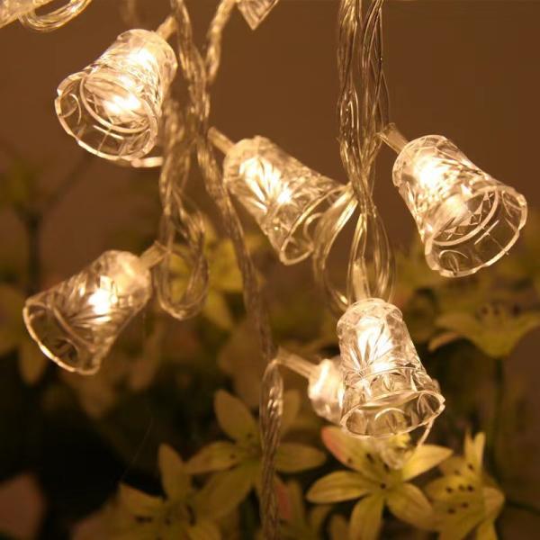 Quality 1200mAh Battery Capacity IP65 Waterproof Solar LED String Lights Outdoor for sale
