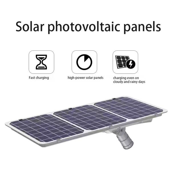 Quality IP65 80W Solar Street Light Integrated With Motion Sensor Waterproof Sidewalk for sale