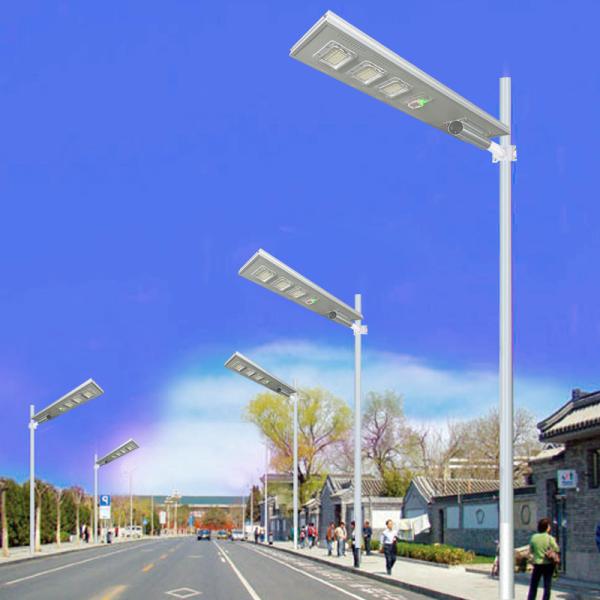 Quality All in One Outdoor New Product Road Flood Lighting Energy Saving Lamp Panel Rechargeable Battery Garden Wall Solar LED Street Light for sale
