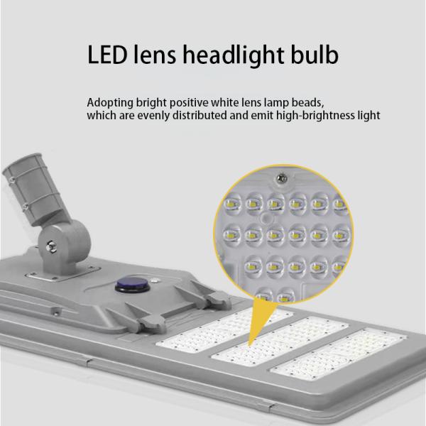 Quality 100W Integrated Solar Street Light With 6000-6500K Adjustable Brightness 8-12m for sale