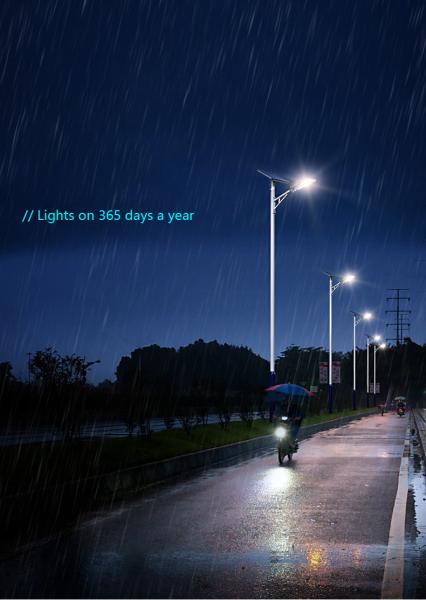 Quality High Lumen Solar Split-Type Street Light with 30 Days Rainy Day Backup and for sale
