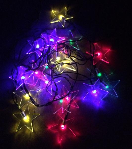 Quality High-Efficiency Solar Star String Lights with 72 Hours Operation 3W Power and 1.2V Voltage for Garden Decoration for sale