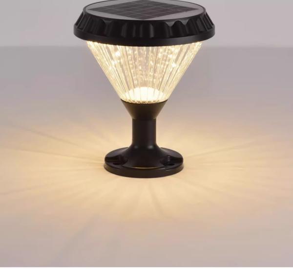 Quality Waterproof IP65 Energy Saving Solar Pillar Lights For Garden Walkway for sale