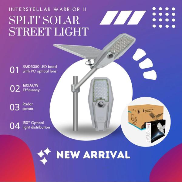 Quality IP65 Split Solar Street Light For Outdoor Places Illumination Waterproof for sale