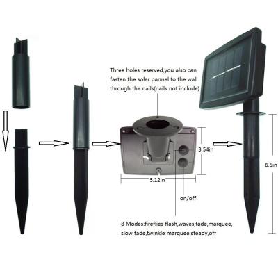 China Solar RGB String Lights With Remote Control For Street And Landscape Decor for sale