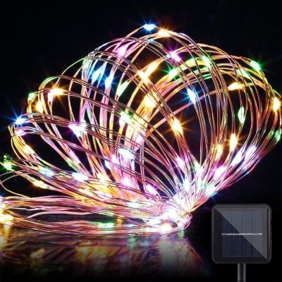 China Solar RGB String Lights With Remote Control For Street And Landscape Decor for sale