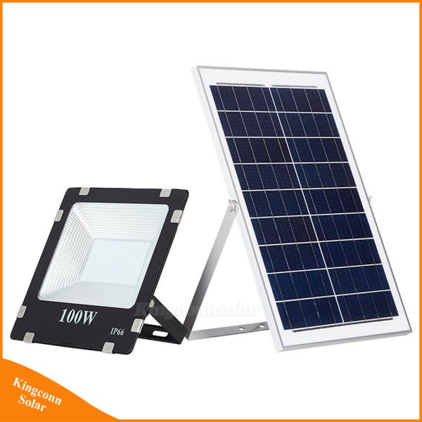 Quality Remote Control LED Solar Flood Light Adjustable Brightness Waterproof Outdoor for sale
