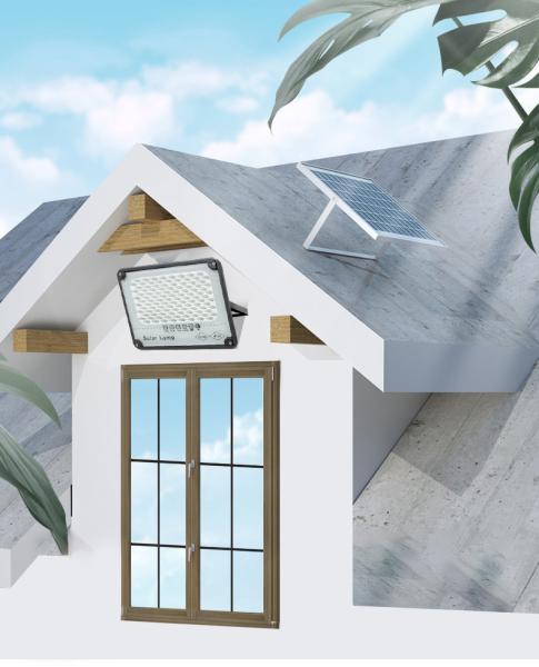 Quality IP65 Smart Solar Flood Light With Auto Light Control Dusk To Dawn For Garden for sale