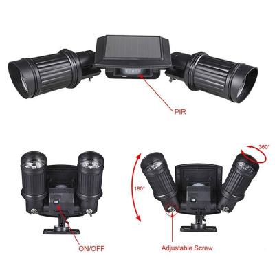 China High-performance dual-head solar security with Smart Motion-Activated for sale