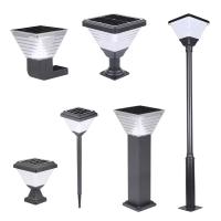 Quality 6000K 3000K Adjustable 5W Modern Solar Wall Lamp Warm White Auto Dusk To Dawn for sale