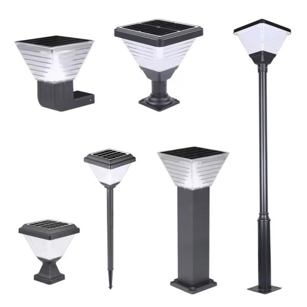 Quality 6000K 3000K Adjustable 5W Modern Solar Wall Lamp Warm White Auto Dusk To Dawn for sale