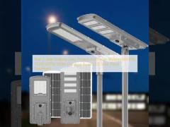 30W-200W Solar Powered Street Lights With Intelligent Light Control Radar Motion Sensor