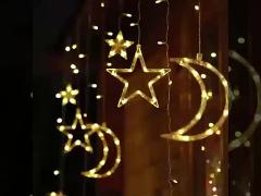 IP65 Solar Powered LED String Lights For Christmas Tree Decoration Featuring In Peach Blossom