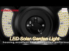 ip65 waterproof solar garden lights with radar sensor for garden porch wall mounted