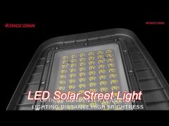 100w 200w 300w remote control ip65 outdoor waterproof aluminum intelligent led solar street light