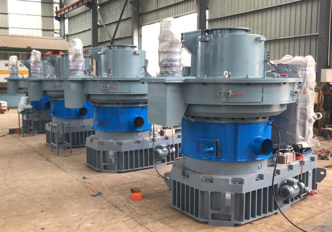 2Ton /h  132kw vertical ring die biomass energy hard wood pellet making machine