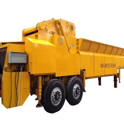 China 60mm Tree Branch Chips Wood Stump Chipper GX1400 With Chain Feeding Conveyor for sale