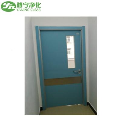 China YANING ISO 5 Medical Airtight Automatic and Hermetic Sliding Door  ICU Swing and Sliding Door for Operating Theater for sale